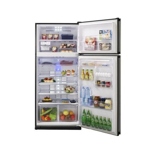 מקרר שארפ דגם SJ-GP75D-BK זכוכית שחורה י.ש | מקררי מקפיא עליון | מקררים | דיילי סייל