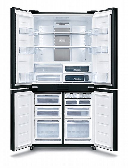 מקרר 4 דלתות שארפ דגם Sharp SJ9160SL נירוסטה מושחרת (יבואן רשמי) | מקררי 4 דלתות | מקררים ...