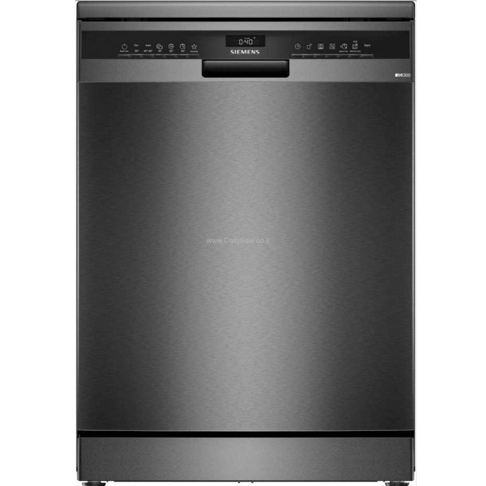 מדיח כלים רחב סימנס דגם Siemens SN23EC03ME נירוסטה מושחרת | מדיח כלים ...