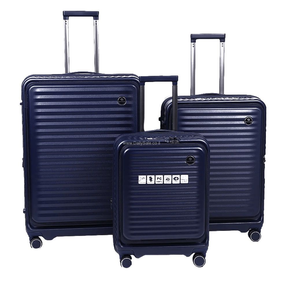 סט 3 מזוודות MIRACASE MLS500 כחול | מזוודות | גיימינג | דיילי סייל