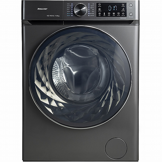 מכונת כביסה פתח חזית 9 ק''ג נורמנדה דגם Normande ND-9014S כסוף | מכונות כביסה פתח קדמי | מכונות ...